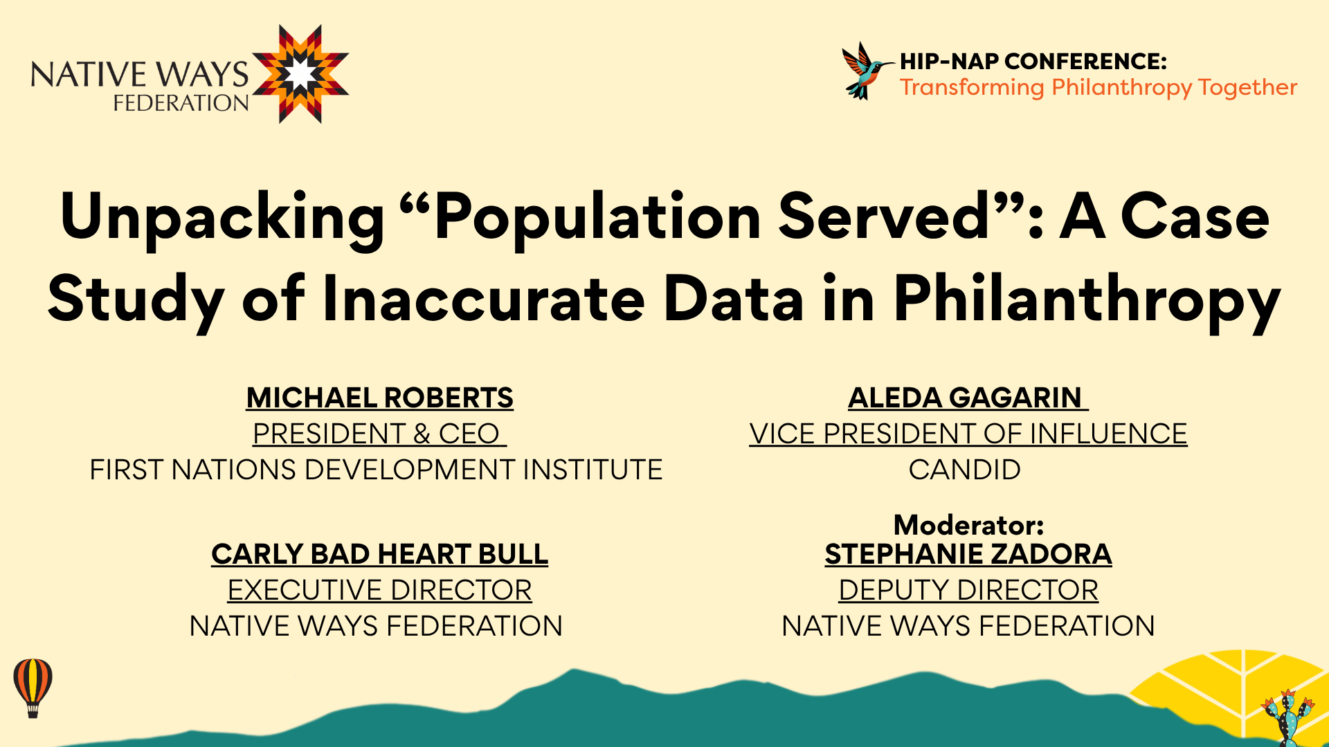 Unpacking Population Served: Panel at Joint HIP/NAP Conference 2025 ...